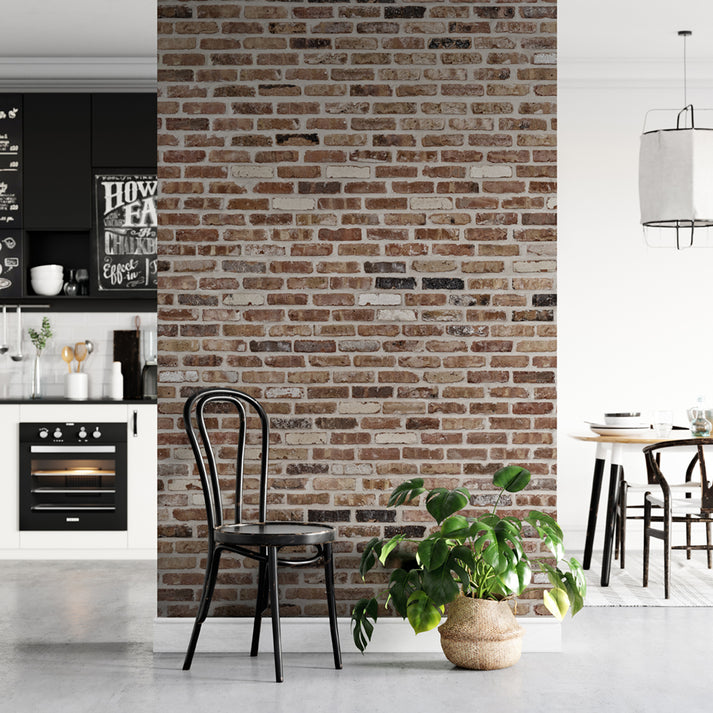 Chicago Brick Cocoa Traditional and Removable Wallpaper – PORTRAY DECOR
