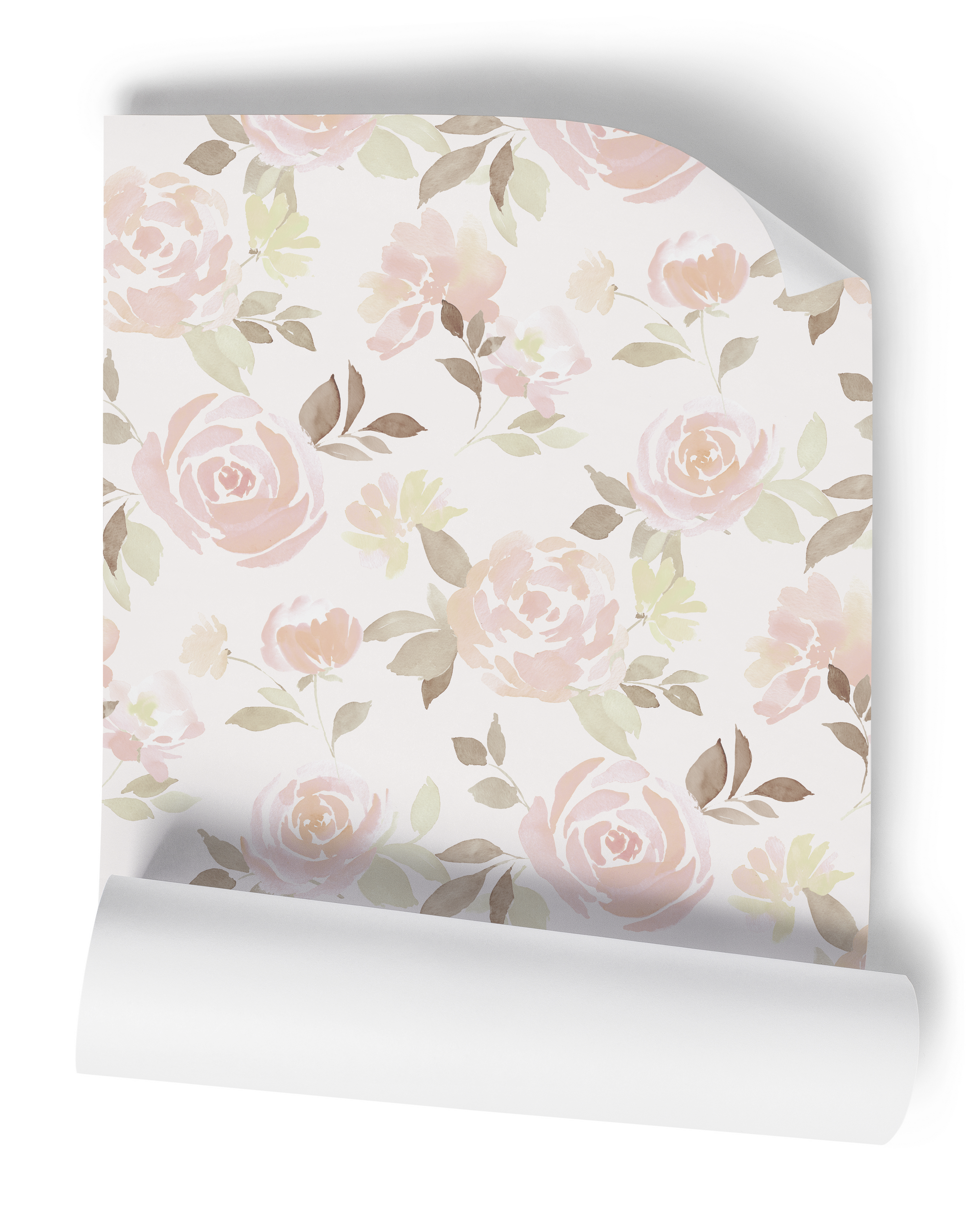 Waterfloral Peach Floral Traditional and Removable Wallpaper – PORTRAY ...