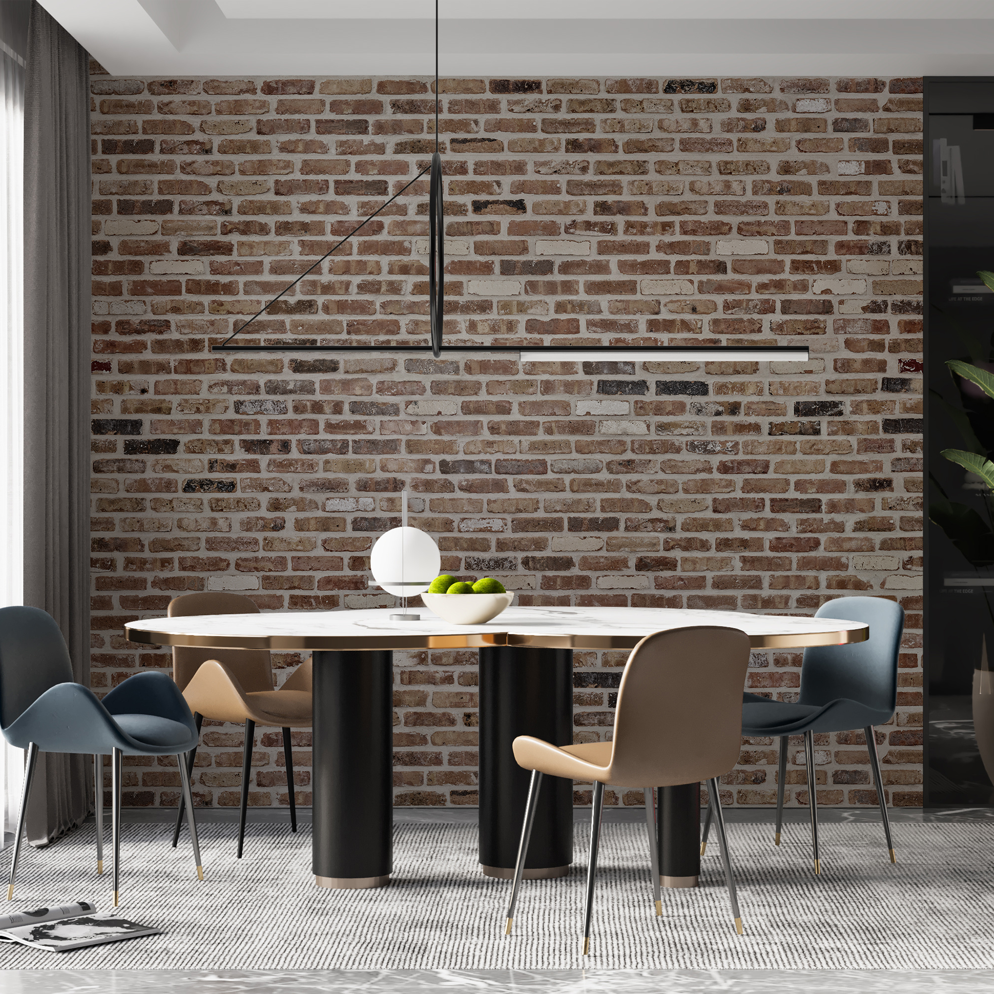 Chicago Brick Cocoa Traditional I 10in x 12.75in – PORTRAY DECOR